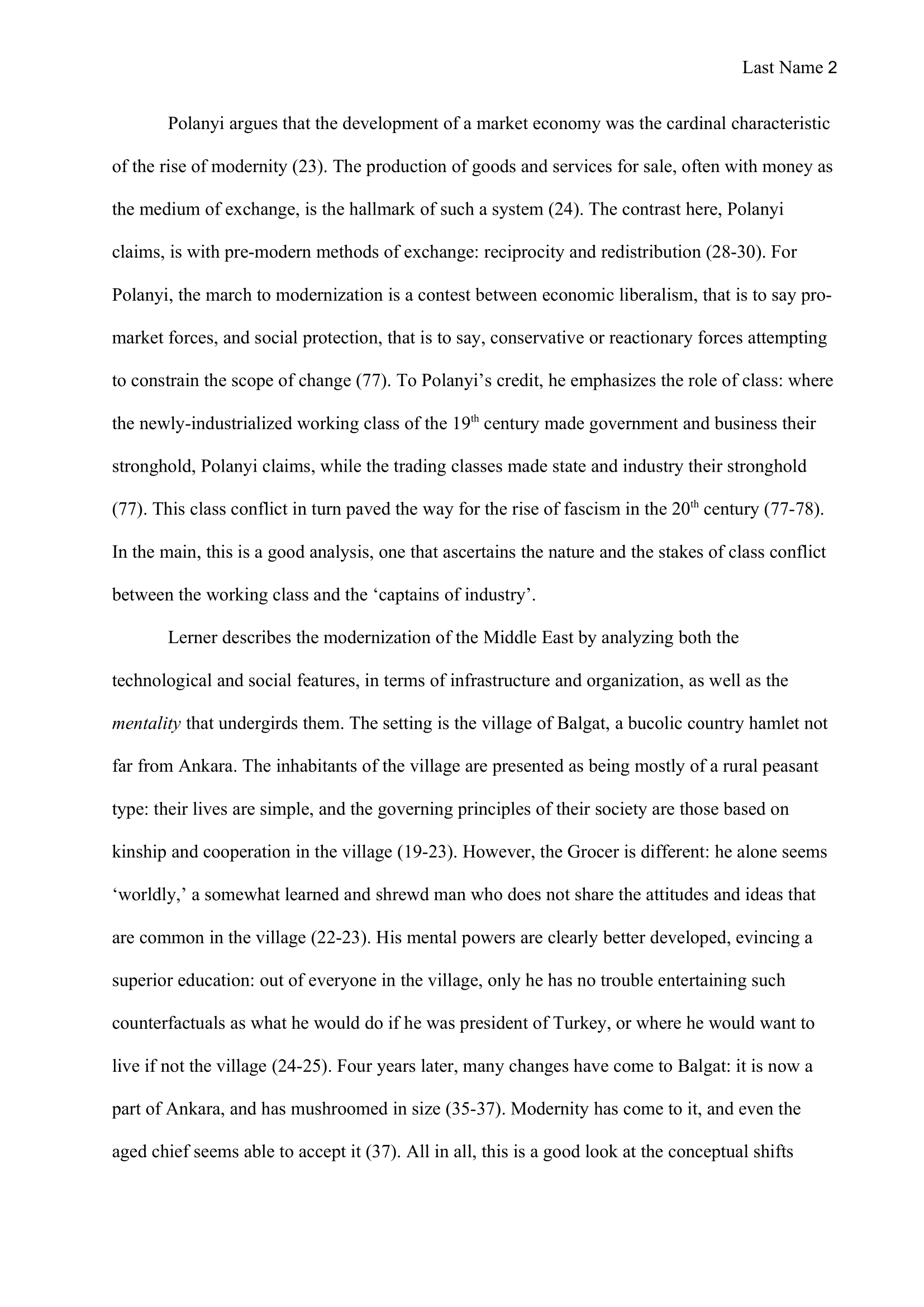 Summary Response Essay Example