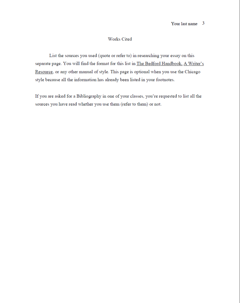 Chicago Style Paper Example - BookwormLab