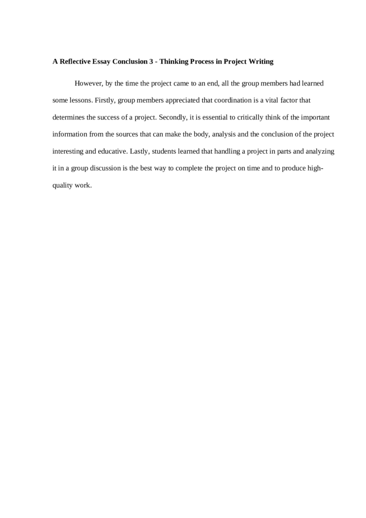 Essay Conclusion Examples Sample ️ Bookwormlab.com