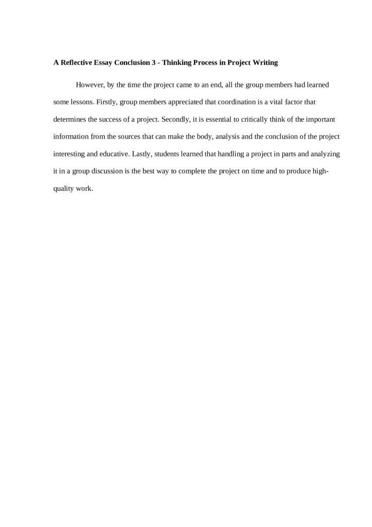 Essay Conclusion Examples Sample ️ Bookwormlab.com