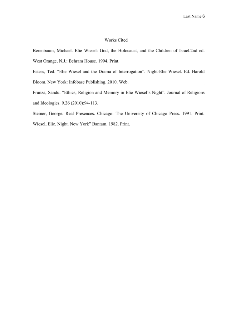 Night Essay Examples Sample ️ Bookwormlab.com