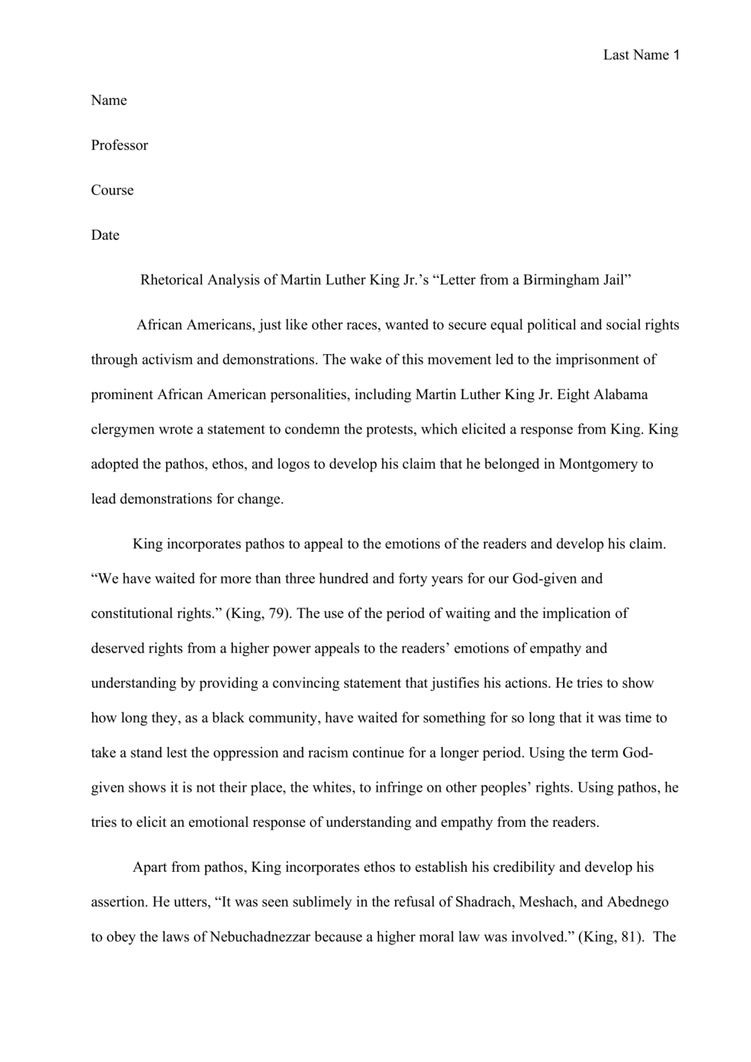 Rhetorical Analysis Essay Example Sample ️ Bookwormlab.com