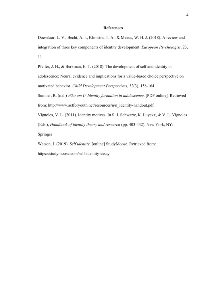 Self Identity Essay Sample ️ Bookwormlab.com