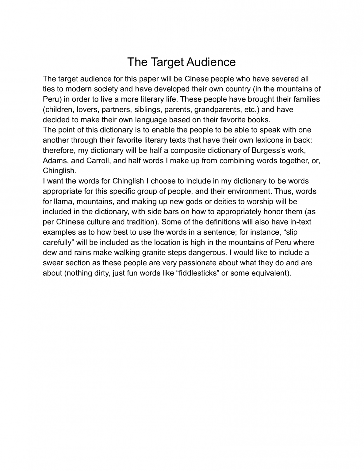 Audience analysis essay example Sample ️ Bookwormlab.com